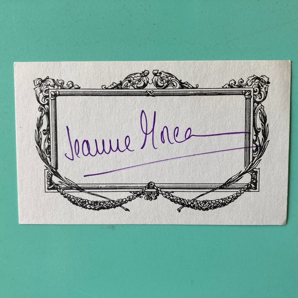 Autograph | Other | Jeanne Moreau Signed Index Card With Border 3x5 ...